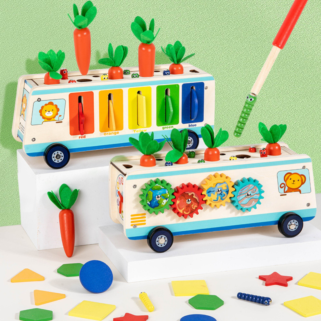 Colorful Carrot Bus Toy – MALIMALI KIDSTORE